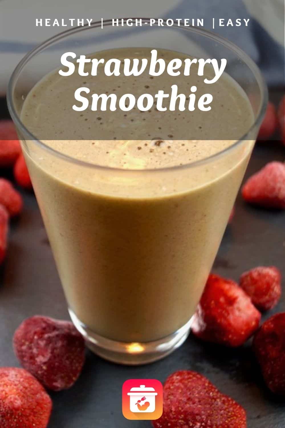 Strawberry Protein Smoothie Recipe - Red Vitamin Bomb